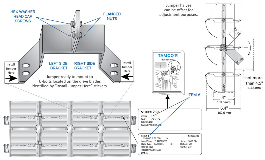 Installing Smoke Damper Jumpers | Tamco Dampers